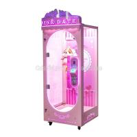 China Customized Pink Prize Claw Arcade Game Machine 90x80x200cm Coin Operated Video Crane Amusement Device for sale