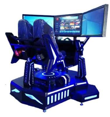 China 9D VR Dynamic Motion Race Car Driving Simulator 80x90x205cm CE Certified for sale