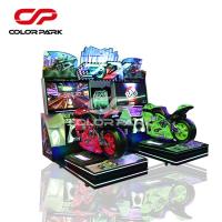 China Kids Electric Racing Car Simulator 48V Coin Operated Ride for Game Centers 90x80x200cm for sale