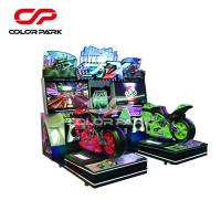 China Kids Electric Racing Car Simulator 48V Coin Operated Ride for Game Centers 90x80x200cm for sale