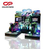 China Kids Electric Racing Car Simulator 48V Coin Operated Ride for Game Centers 90x80x200cm for sale