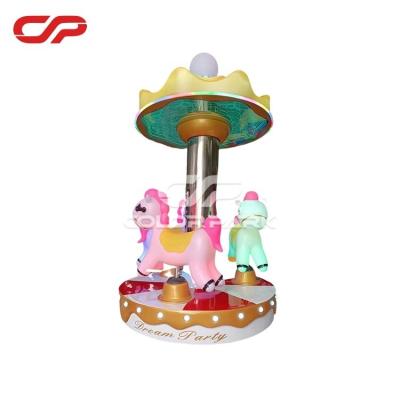 China Coin Operated Kiddie Ride Horse Simulator 3 Player Amusement Park Machine 150KG CE Certified for sale