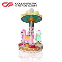 China Coin Operated Kiddie Ride Horse Simulator 3 Player Amusement Park Machine 150KG CE Certified for sale