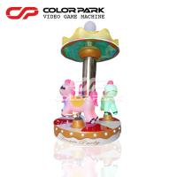 China Coin Operated Kiddie Ride Horse Simulator 3 Player Amusement Park Machine 150KG CE Certified for sale