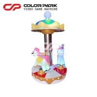China Coin Operated Kiddie Ride Horse Simulator 3 Player Amusement Park Machine 150KG CE Certified for sale