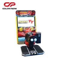 China Coin Operated TT Driving Simulator Moto Car Racing Game Machine 90x80x200cm for sale
