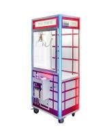 China Coin Operated Crane Claw Machine 80x90x205cm with CE Certification Colorful Custom Sticker for sale