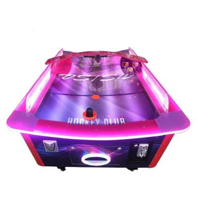 China Coin Operated U Shaped Air Hockey Table 90x80x200cm with LED Lighting for Amusement Parks for sale