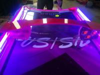 China Coin Operated U Shaped Air Hockey Table 90x80x200cm with LED Lighting for Amusement Parks for sale
