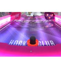 China Coin Operated U Shaped Air Hockey Table 90x80x200cm with LED Lighting for Amusement Parks for sale
