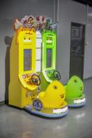 China EU Plug Colorful Park Kiddie Ride Simulator Car Racing Arcade Game Machine 150KG CE for sale