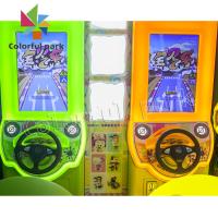 China EU Plug Colorful Park Kiddie Ride Simulator Car Racing Arcade Game Machine 150KG CE for sale