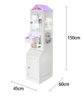 China Indoor Metal Mini Claw Machine 90x80x200cm for Amusement Centers 2 Players for sale