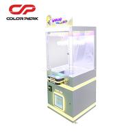China Colorful Park Coin Operated Crane Claw Machine 80x90x205cm Plush Toy Gift Game for sale
