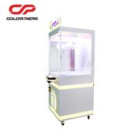 China Colorful Park Coin Operated Crane Claw Machine 80x90x205cm Plush Toy Gift Game for sale