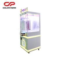 China Colorful Park Coin Operated Crane Claw Machine 80x90x205cm Plush Toy Gift Game for sale