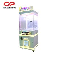 China Colorful Park Coin Operated Crane Claw Machine 80x90x205cm Plush Toy Gift Game for sale