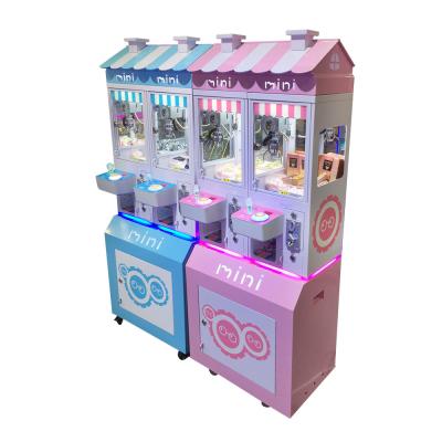 China Indoor Mini Teddy Bear Coin Operated Crane Machine 80x90x205cm CE Certified for sale