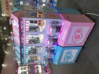 China Indoor Mini Teddy Bear Coin Operated Crane Machine 80x90x205cm CE Certified for sale