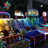 China Colorful Park 3 Player Coin Operated Shooting Ball Machine 90x80x200cm Arcade Game for sale