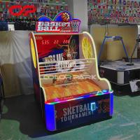 China Arcade Basketball Shoot Machine 2 Player Coin Operated Street Game 90x80x200cm for sale