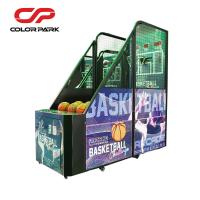 China Indoor 2 Player Basketball Arcade Game Machine 200W Coin Operated for Amusement Centers for sale