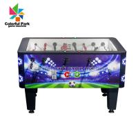 China Coin Operated Soccer Arcade Machine 80x90x205cm with LED Lighting and CE Certification for sale