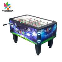 China Coin Operated Soccer Arcade Machine 80x90x205cm with LED Lighting and CE Certification for sale