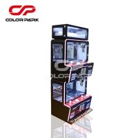 China Colorful 4 Player Mini Plush Toy Claw Machine Kit 80x90x205cm Arcade Game for Amusement Park for sale