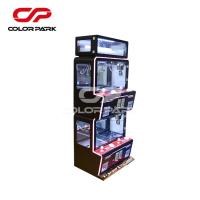 China Colorful 4 Player Mini Plush Toy Claw Machine Kit 80x90x205cm Arcade Game for Amusement Park for sale