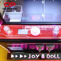 China Colorful 4 Player Mini Plush Toy Claw Machine Kit 80x90x205cm Arcade Game for Amusement Park for sale