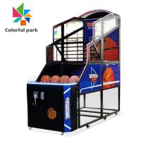 China Indoor Coin Operated Street Basketball Arcade Game Machine 200W 2 Players for sale