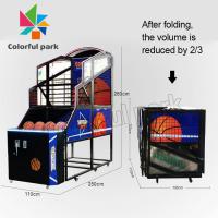 China Indoor Coin Operated Street Basketball Arcade Game Machine 200W 2 Players for sale