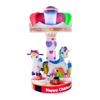 China Coin Operated Kiddie Ride Horse Simulator 3 Player Amusement Park Machine 150KG for sale