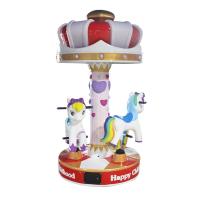 China Coin Operated Kiddie Ride Horse Simulator 3 Player Amusement Park Machine 150KG for sale