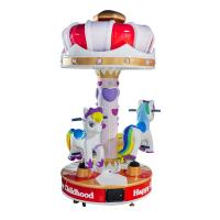 China Coin Operated Kiddie Ride Horse Simulator 3 Player Amusement Park Machine 150KG for sale