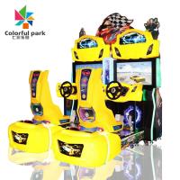 China EU Plug Multi Game Simulator Car Racing Two Player Coin Operated Machine for All Ages for sale