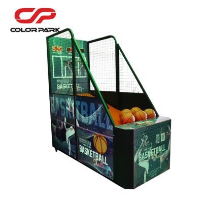China Indoor 2 Player Coin Operated Street Basketball Arcade Game Machine 200W for sale
