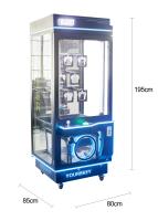 China Coin Operated 8 Hole Push Win Arcade Prize Vending Key Crane Machine 90x80x200cm for Game Center for sale
