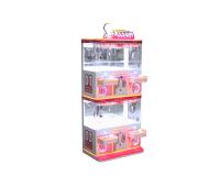 China 4 Player Toy Crane Arcade Game Machine 90x80x200cm Coin Operated Claw Machine for Amusement Center for sale