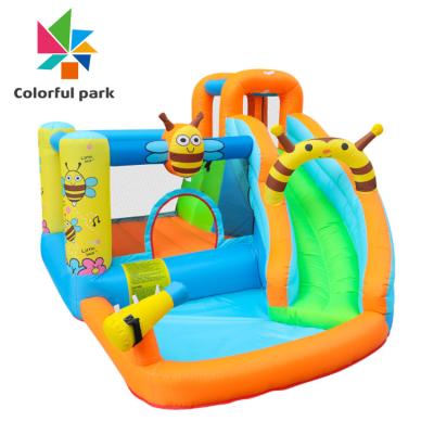 China Commercial Inflatable Bounce House Slide 0.55mm PVC Tarpaulin CE Certified for Amusement Park for sale