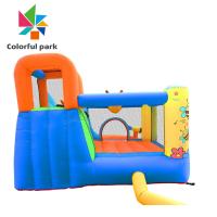 China Commercial Inflatable Bounce House Slide 0.55mm PVC Tarpaulin CE Certified for Amusement Park for sale