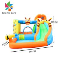 China Commercial Inflatable Bounce House Slide 0.55mm PVC Tarpaulin CE Certified for Amusement Park for sale