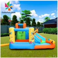 China Commercial Inflatable Bounce House Slide 0.55mm PVC Tarpaulin CE Certified for Amusement Park for sale