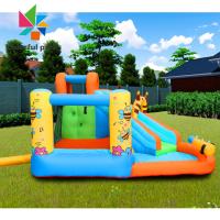 China Commercial Inflatable Bounce House Slide 0.55mm PVC Tarpaulin CE Certified for Amusement Park for sale