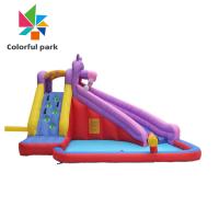 China Commercial Inflatable Water Slide Pool for Park 0.55mm PVC Tarpaulin CE Certified for sale