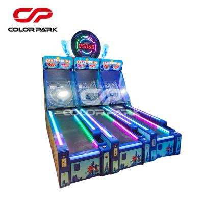 China Crazy Skeeball Professional Coin Operated Arcade Game Machine 3 Player 280kg for sale