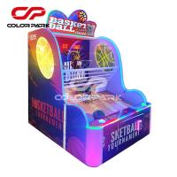 China Coin Operated Double Basketball Shooting Arcade Game Machine 90x80x200cm for Kids Indoor Amusement for sale