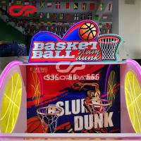 China Coin Operated Double Basketball Shooting Arcade Game Machine 90x80x200cm for Kids Indoor Amusement for sale