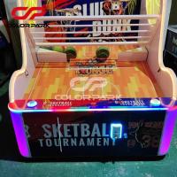 China Coin Operated Double Basketball Shooting Arcade Game Machine 90x80x200cm for Kids Indoor Amusement for sale
